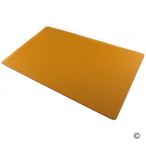 Large Leather Place Mats Sets of 6 Mustard Yellow Table Mats - Etsy