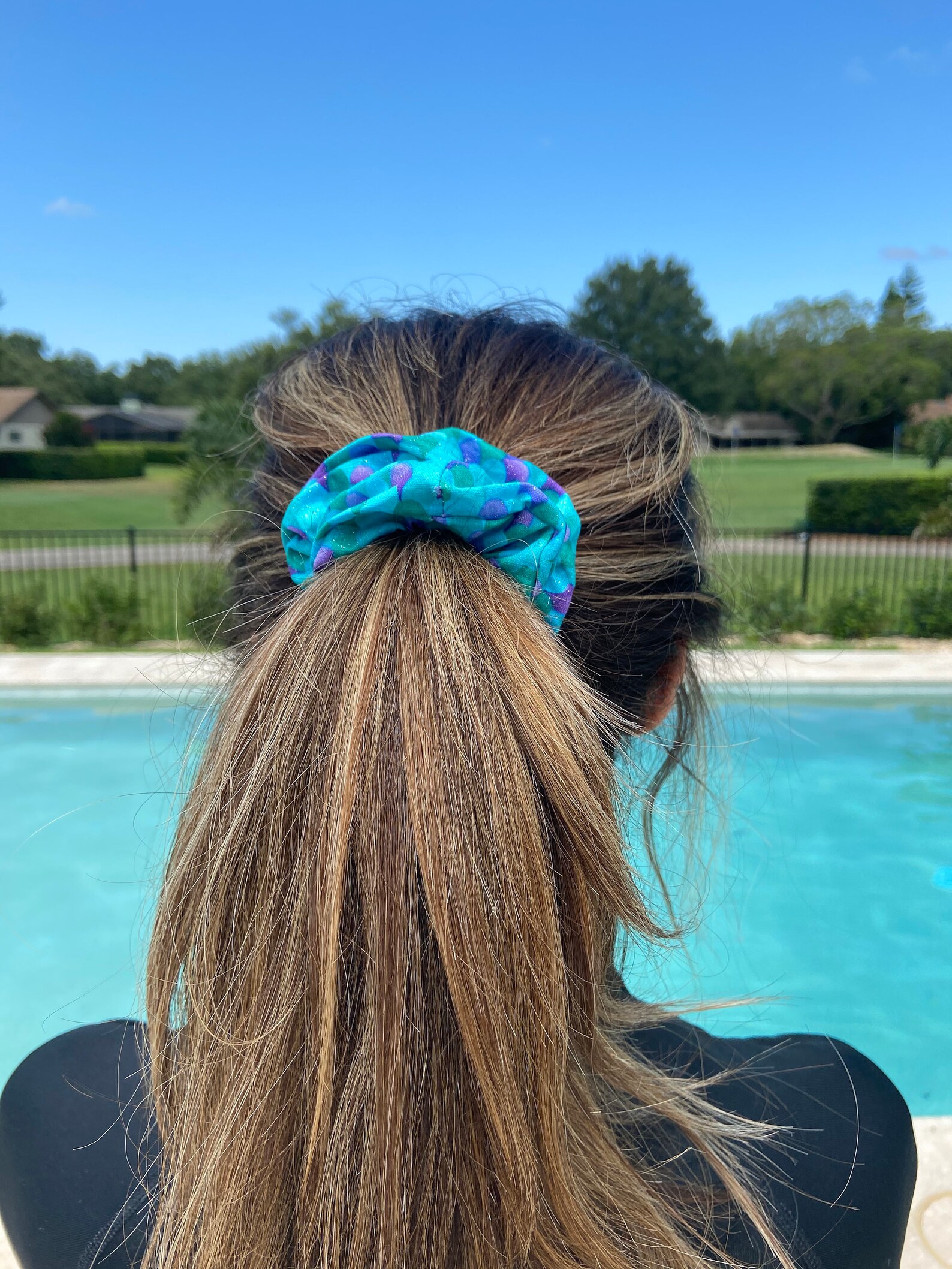 Mermaid Scales Scrunchie Ocean Scrunchie Beach Scrunchie Hair - Etsy