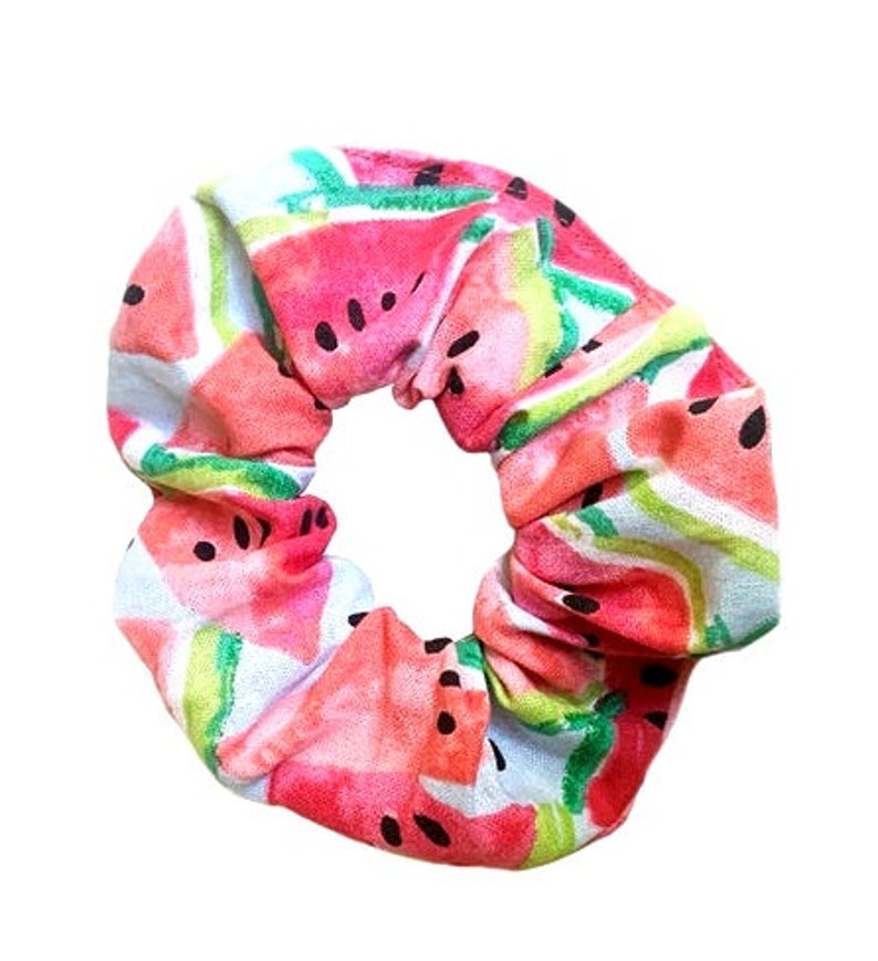 Watermelon Scrunchie Retro Hair Fruit Scrunchie Messy Bun - Etsy