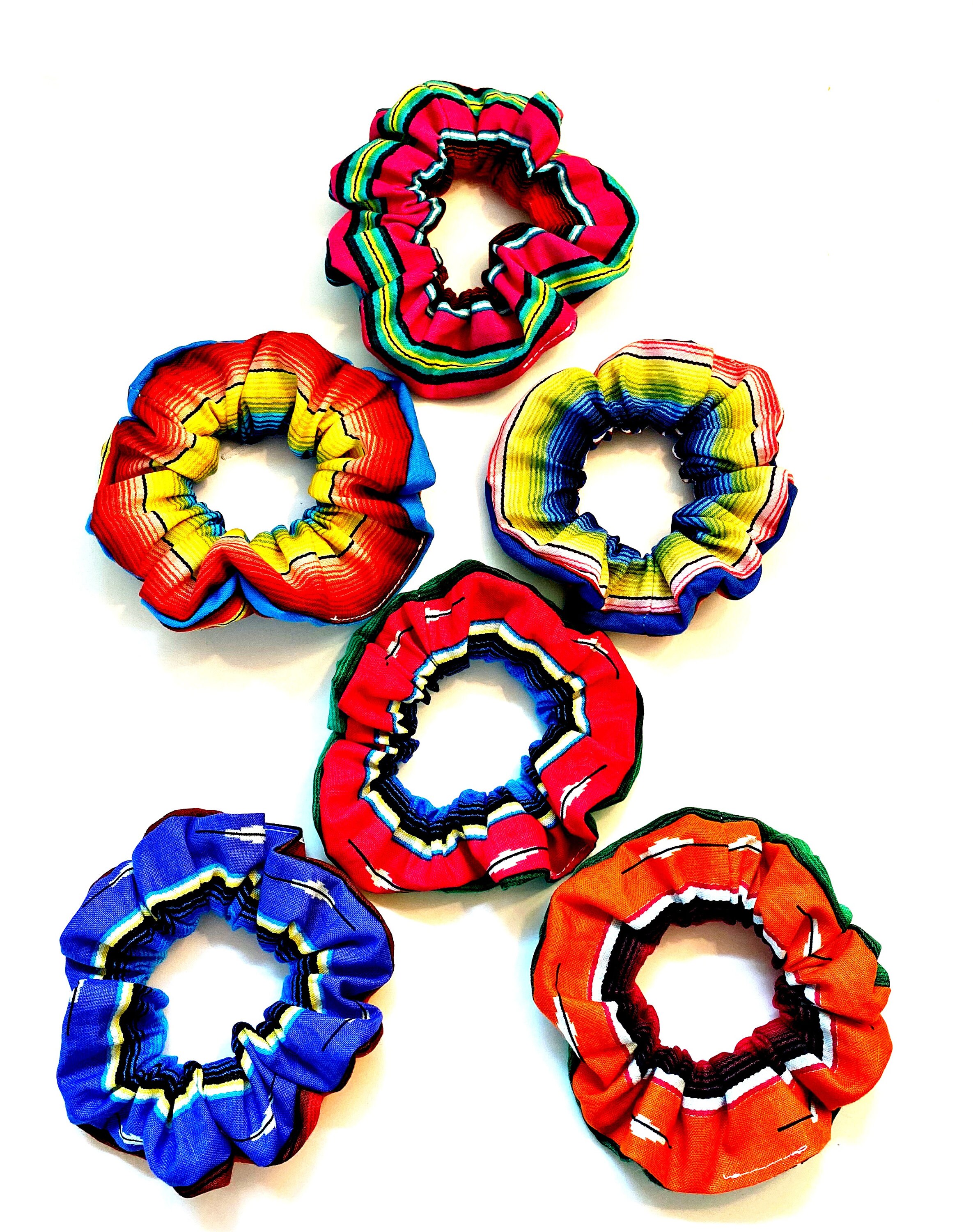 Mexican Fiesta Scrunchie Double Sided Mexican Fiesta Fuchsia - Etsy