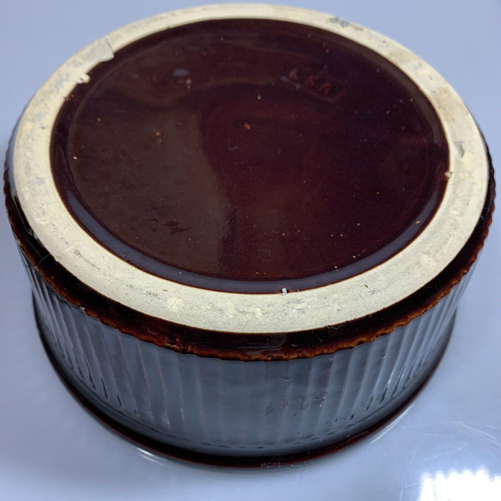 Mid Century Modern Stoneware Casserole Dish W/ Lid Made in USA Brown - Etsy