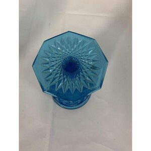 Vintage Blue Cutglass Goblet Glassware Mid-centruy Elegant Regeant - Etsy