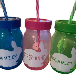 Kids Easter Cup, Customized Easter Cup, Bunny Cup, Pastel Easter Cup ...