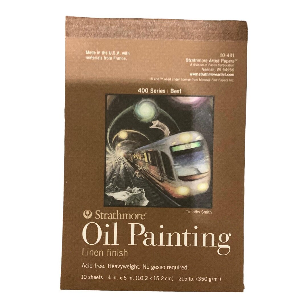 Strathmore 400 Series Artist Papers Oil Painting Linen Finish Acid Free ...