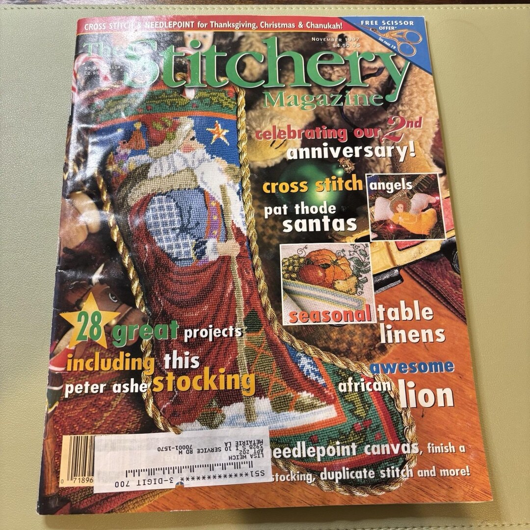 Christmas Cross Stitch Designs the Stitchery Magazine November 1997 ...