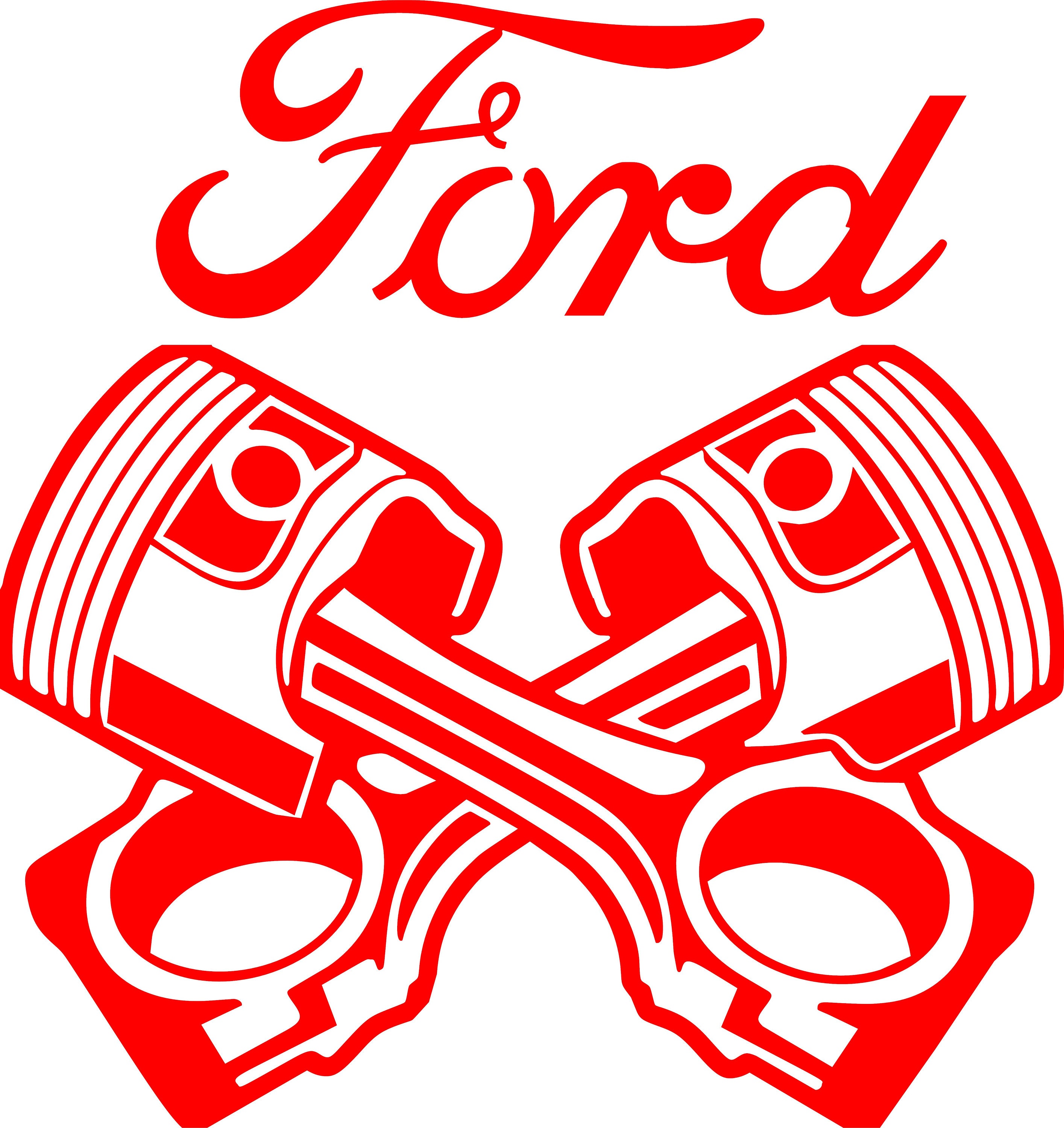 FORD RACING Vinyl Decal Choice of Colors 6.0h X 5.7w - Etsy