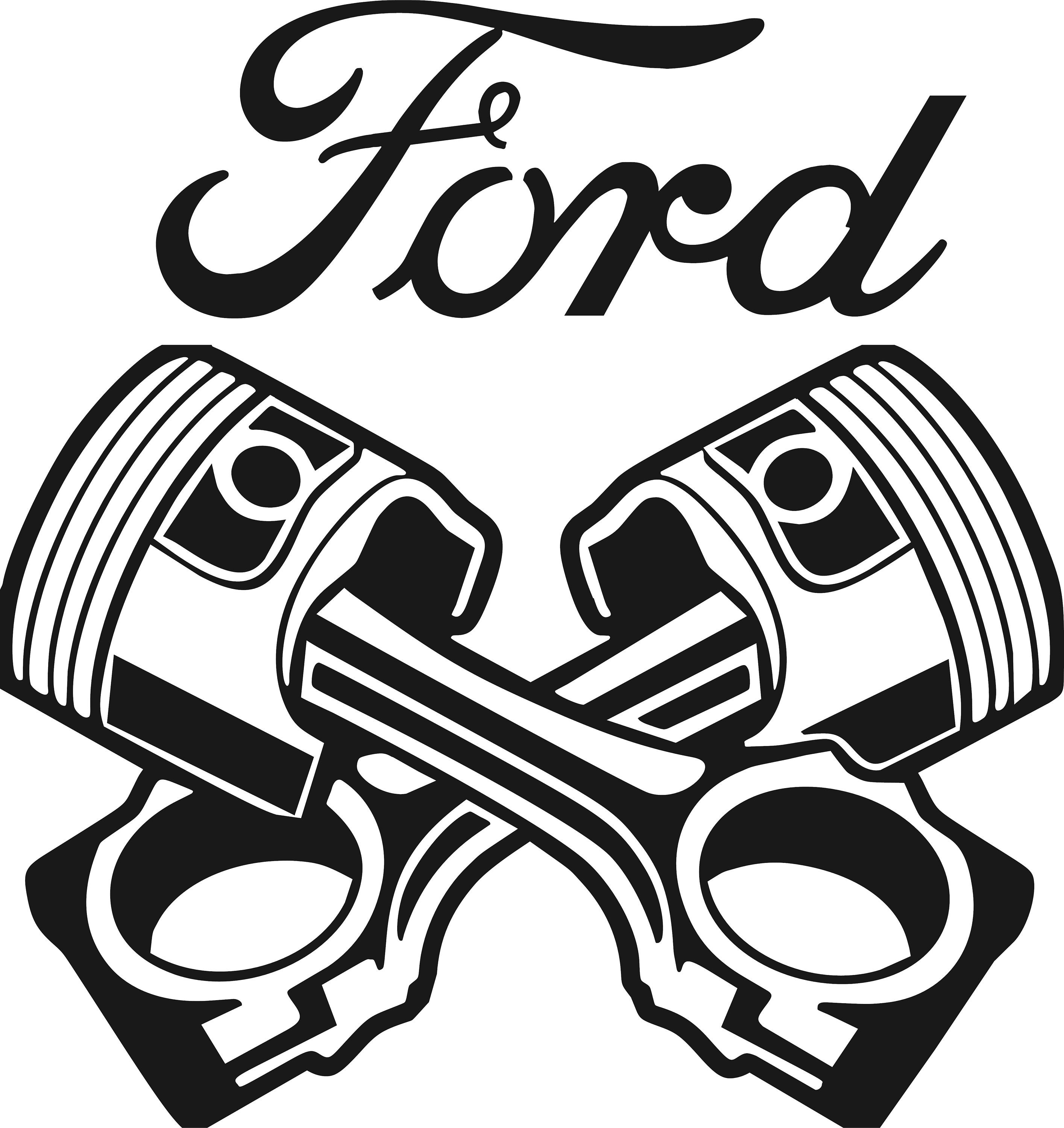 FORD RACING Vinyl Decal Choice of Colors 6.0h X 5.7w - Etsy