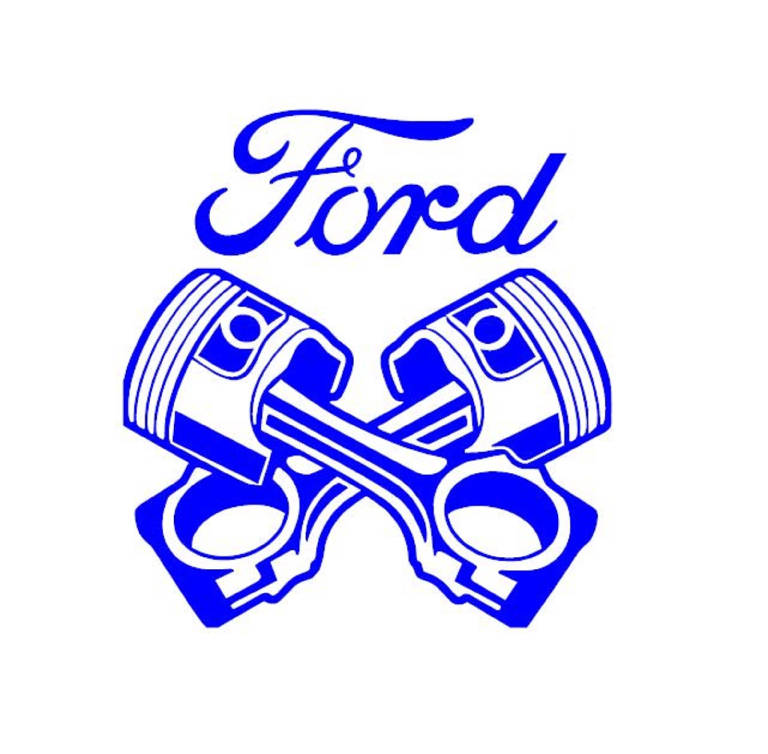 FORD RACING Vinyl Decal Choice of Colors 6.0h X 5.7w - Etsy