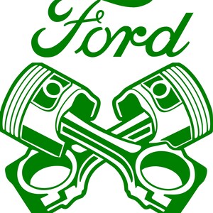 FORD RACING Vinyl Decal Choice of Colors 6.0h X 5.7w - Etsy