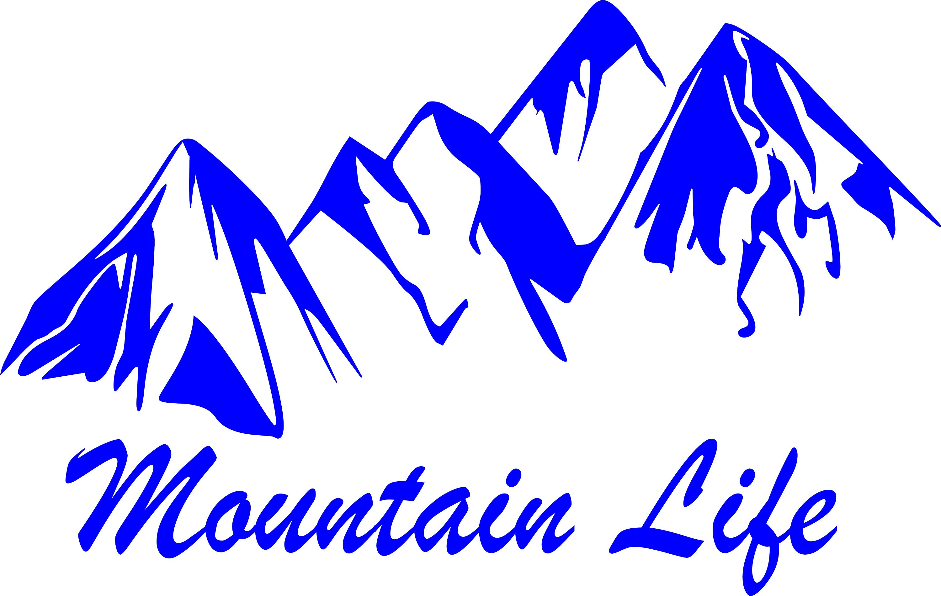 THE MOUNTAIN LIFE Vinyl Decal 6.5in W X 4.1in H - Etsy