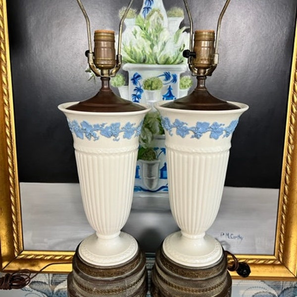 Wedgwood Queensware Lamp - Etsy