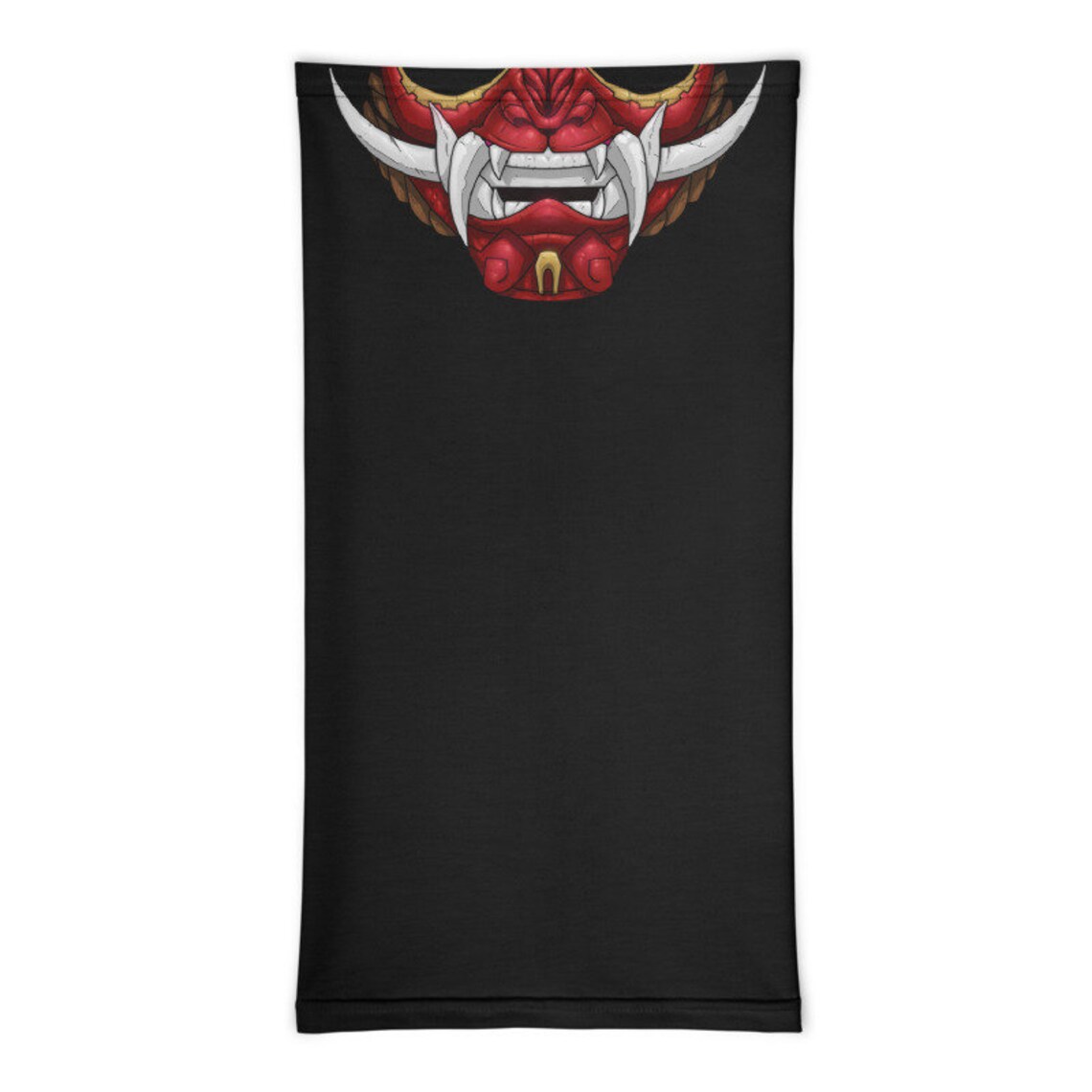 Japanese Oni Demon Face Mask Creative Neck Gaiter Headband | Etsy