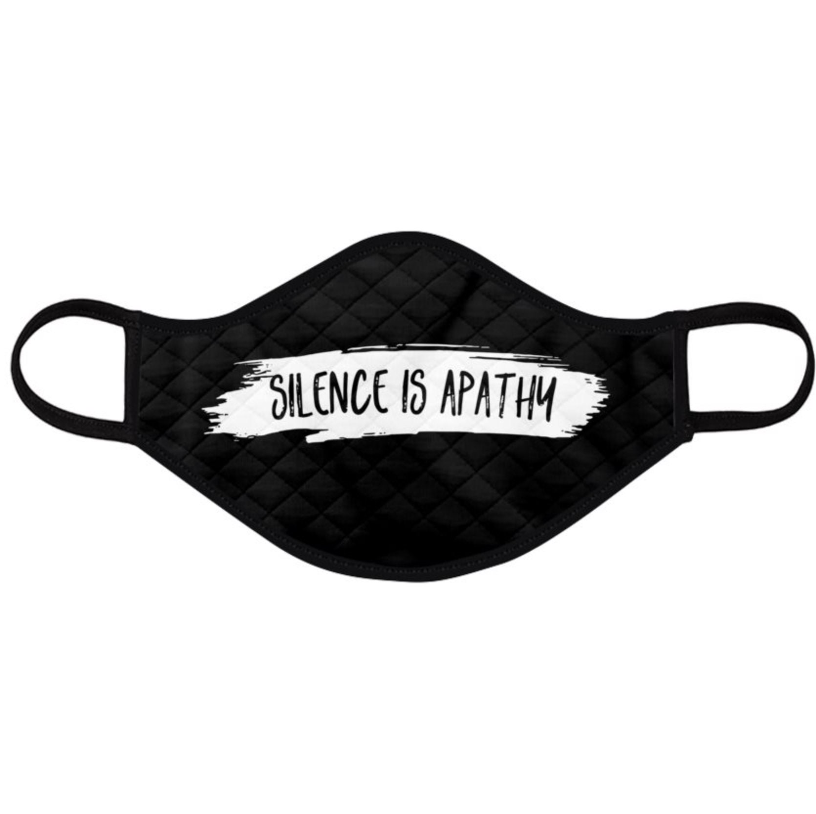 Silence is Apathy Print Face Mask Small-medium-large Fit - Etsy