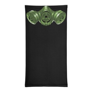 Gas Mask Print Face Mask - Creative Neck Gaiter, Headband Balaclava ...