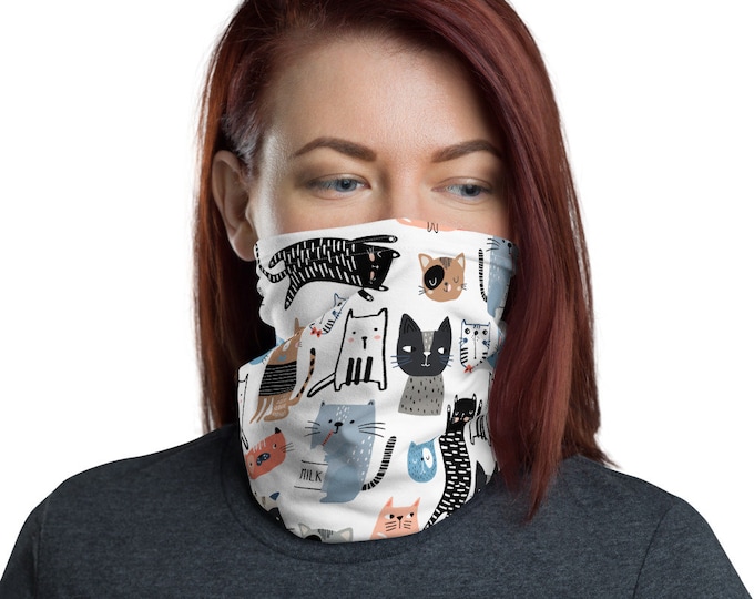 Gas Mask Print Face Mask Creative Neck Gaiter Headband - Etsy