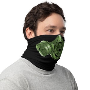 Gas Mask Print Face Mask - Creative Neck Gaiter, Headband Balaclava ...