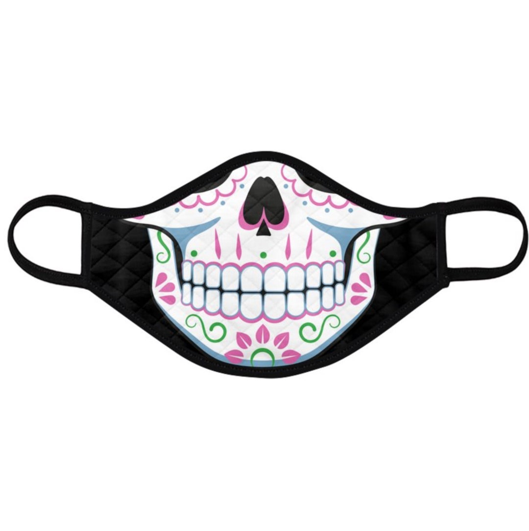 Sugar Skull Face Mask - Small-medium-large Fit | Creative Quilted Face ...