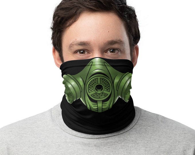 Japanese Samurai Warrior Face Mask Full Color Creative Neck - Etsy