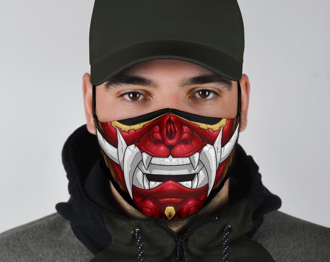 Japanese Oni Demon Face Mask Creative Neck Gaiter Headband - Etsy
