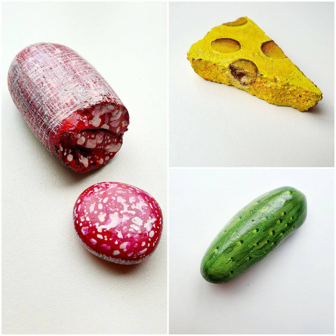 Food Painted Stones - Etsy