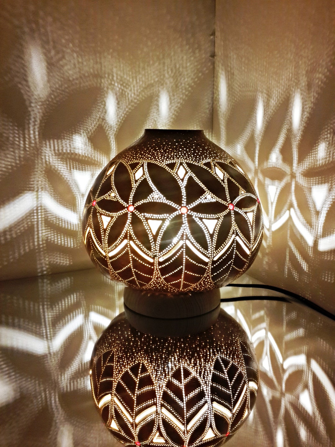 Double Sided Handmade Gourd Lamp Calabash Housewarming Birthday Gift ...