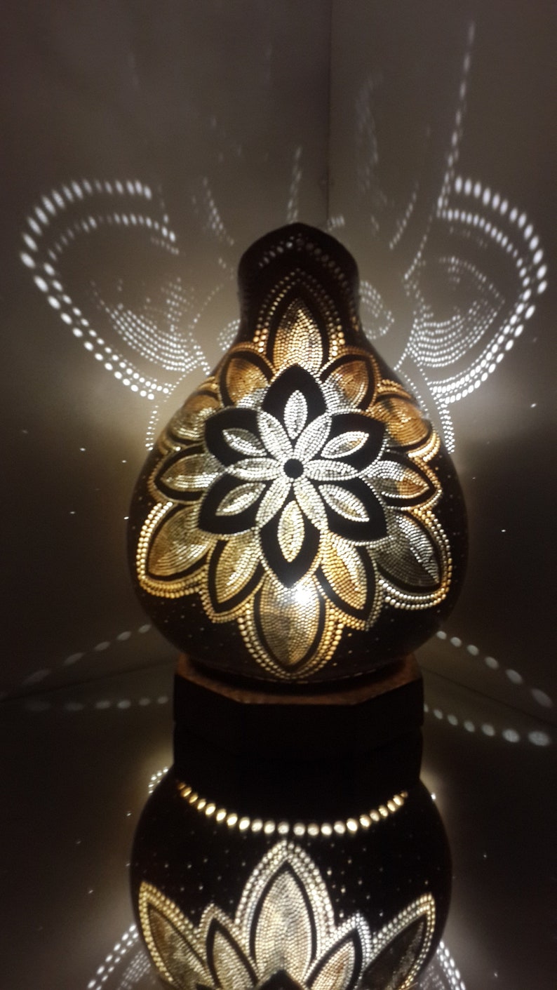 Star Flower Handmade Gourd Lamp Calabash Housewarming Gift - Etsy