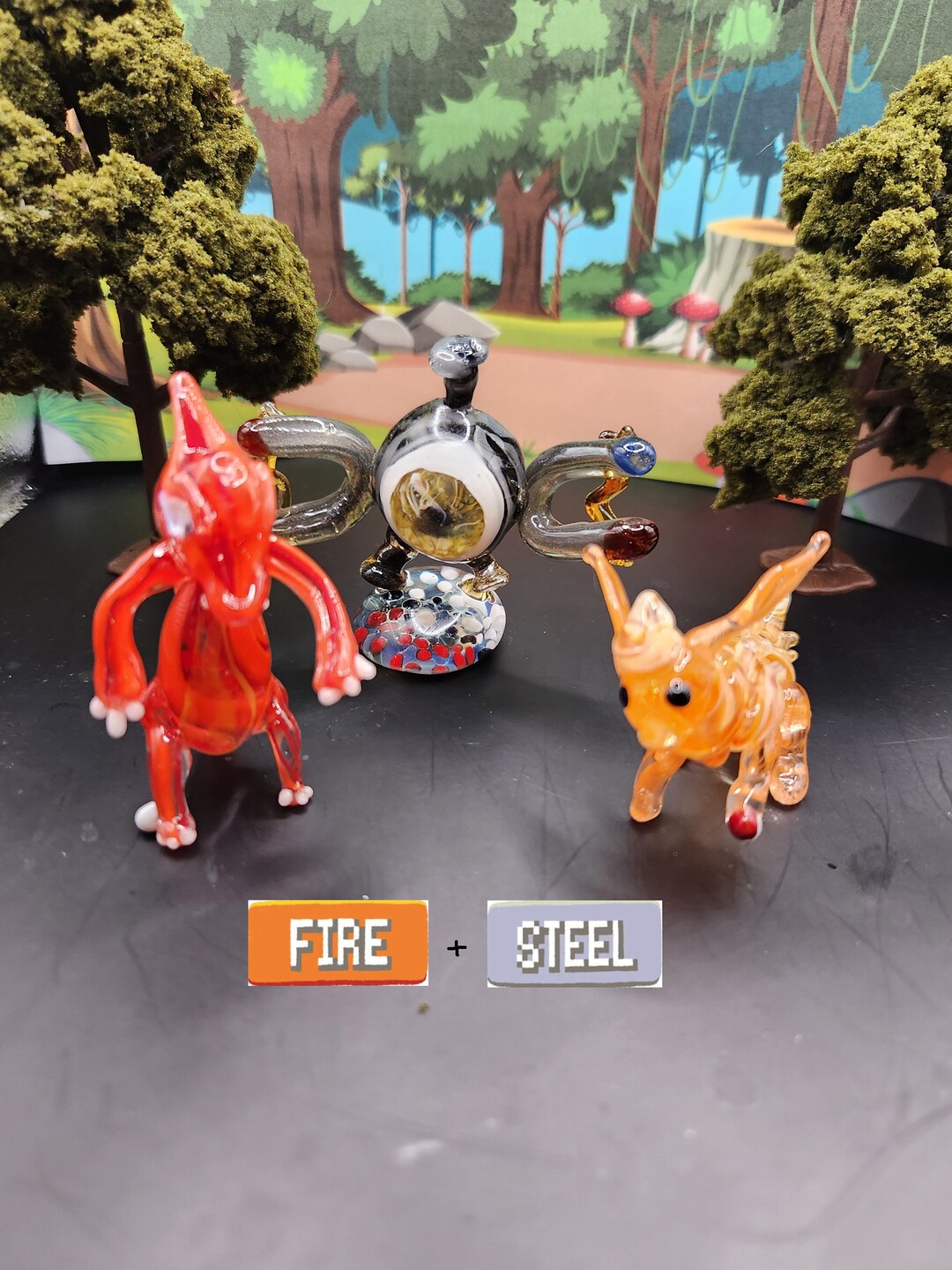 Glass Pokémon: Large Fire Type - Etsy