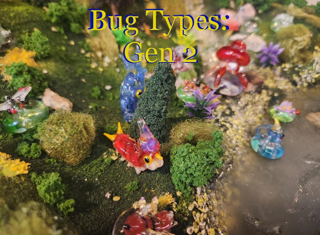 Glass Pokémon, Bug Type, Gen 2 - Etsy