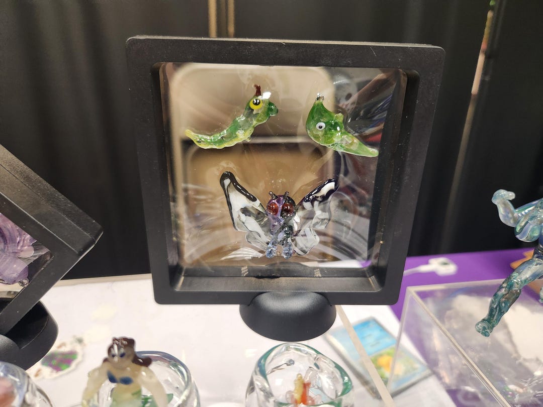 Glass Pokemon Set With Display - Etsy