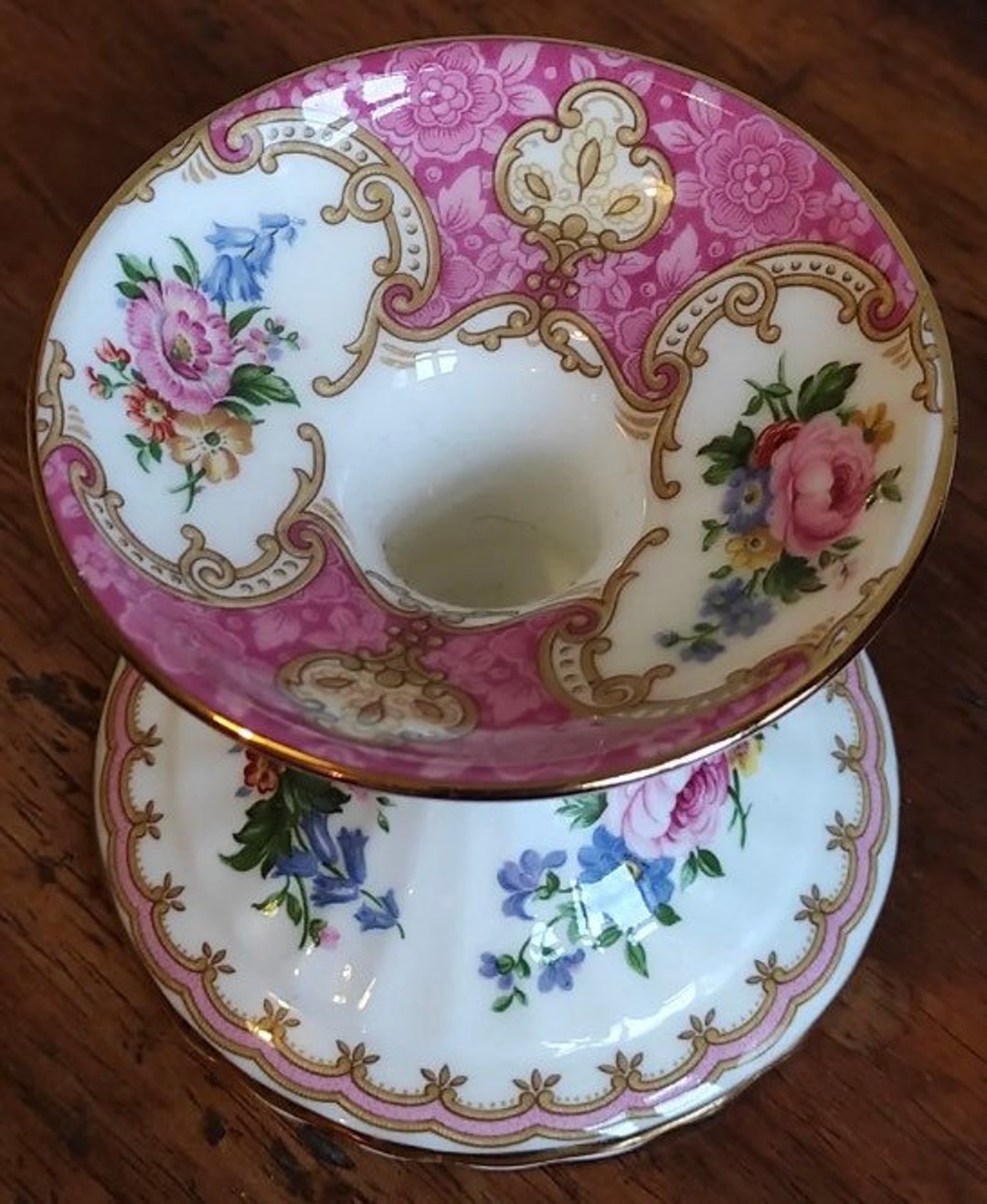 Delightful lady Carlyle 1st Quality Royal Albert, Candlestick Holder ...