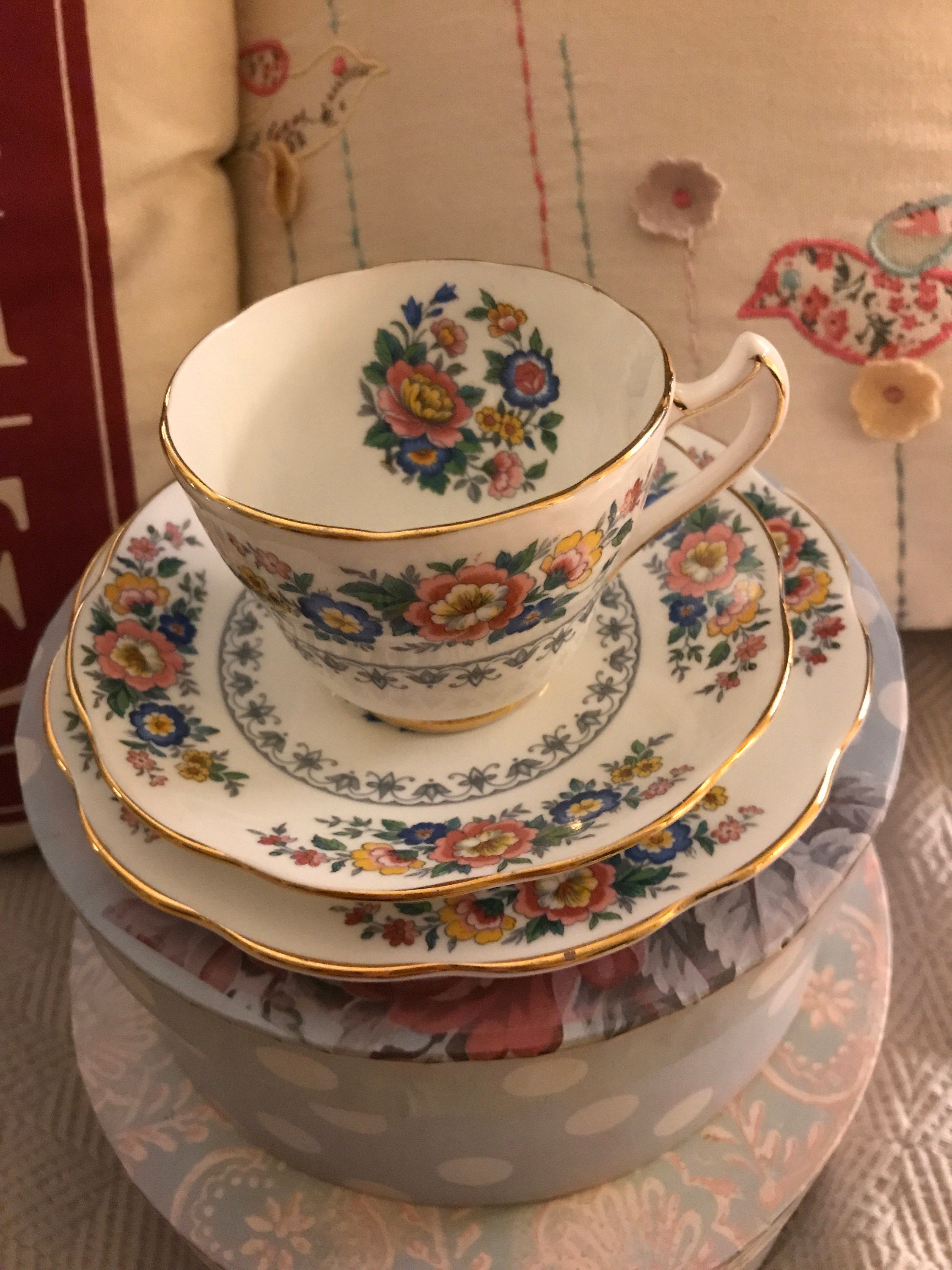 Delightful Vintage Royal Crown Pottery English Fine Bone - Etsy