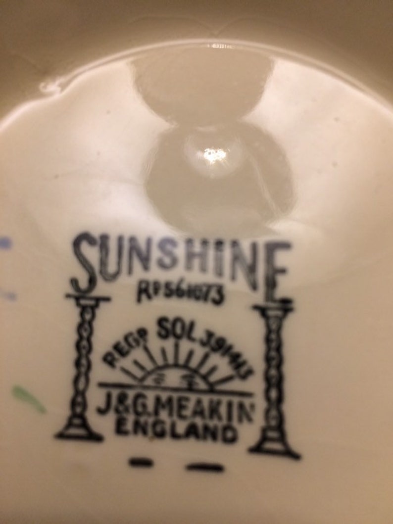 J&G Meakin Sunshine REG SOL 391413 Covered Sugar Bowl. - Etsy Australia