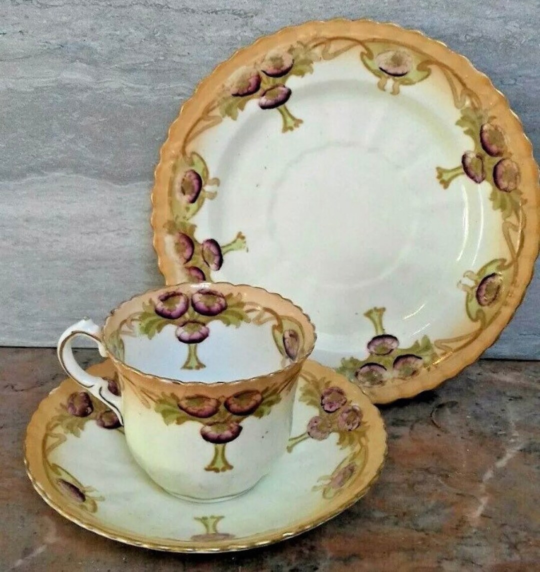 Antique liberty C1910, Royal Albert Collection Pieces, Crown China Trio ...