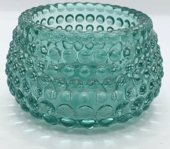 Delightful Turquoise Blue Bubbles Glass Spotty Pattern Bowl. | Etsy