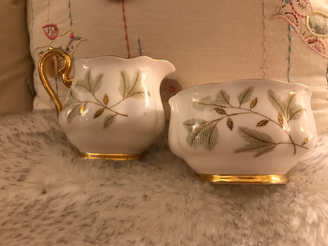 Presenting A Charming 'braemar' Vintage Teaset Creamer & Open Sugarbowl ...