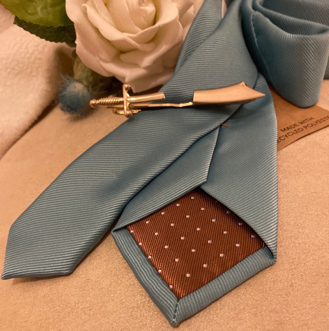 Vintage Stratton Gold-tone Arabian Sword, Scimitar Tieclip Tealblue Tie ...