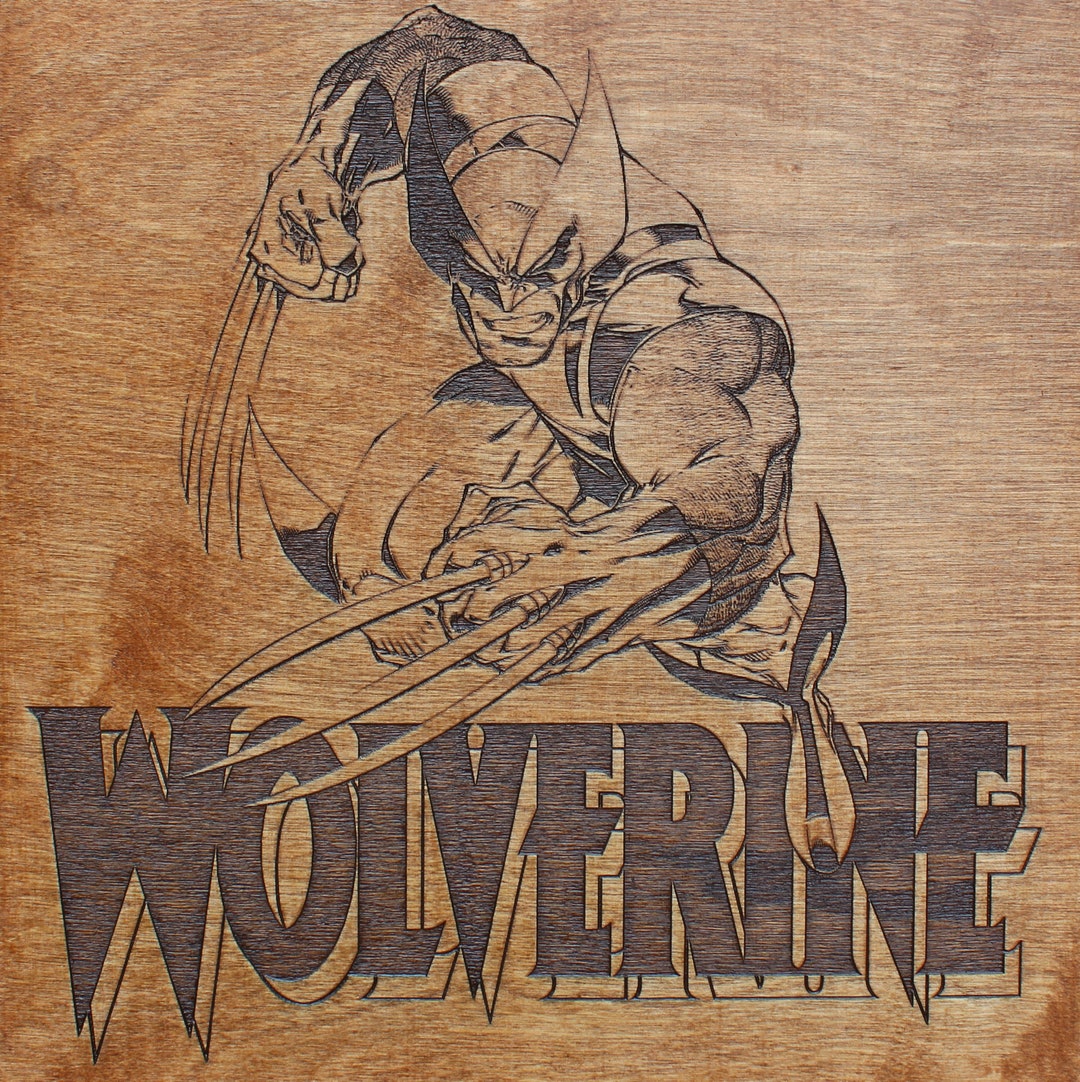 Customized Marvel Character(s) Engraved on Wood Panels - Etsy