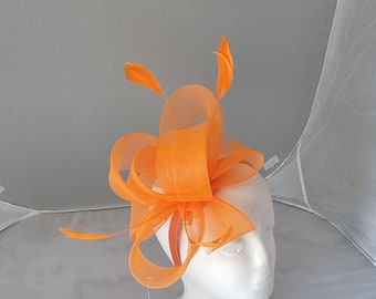 New Dusty Pink Colour Fascinator Hatinator With Headband Weddings Races ...