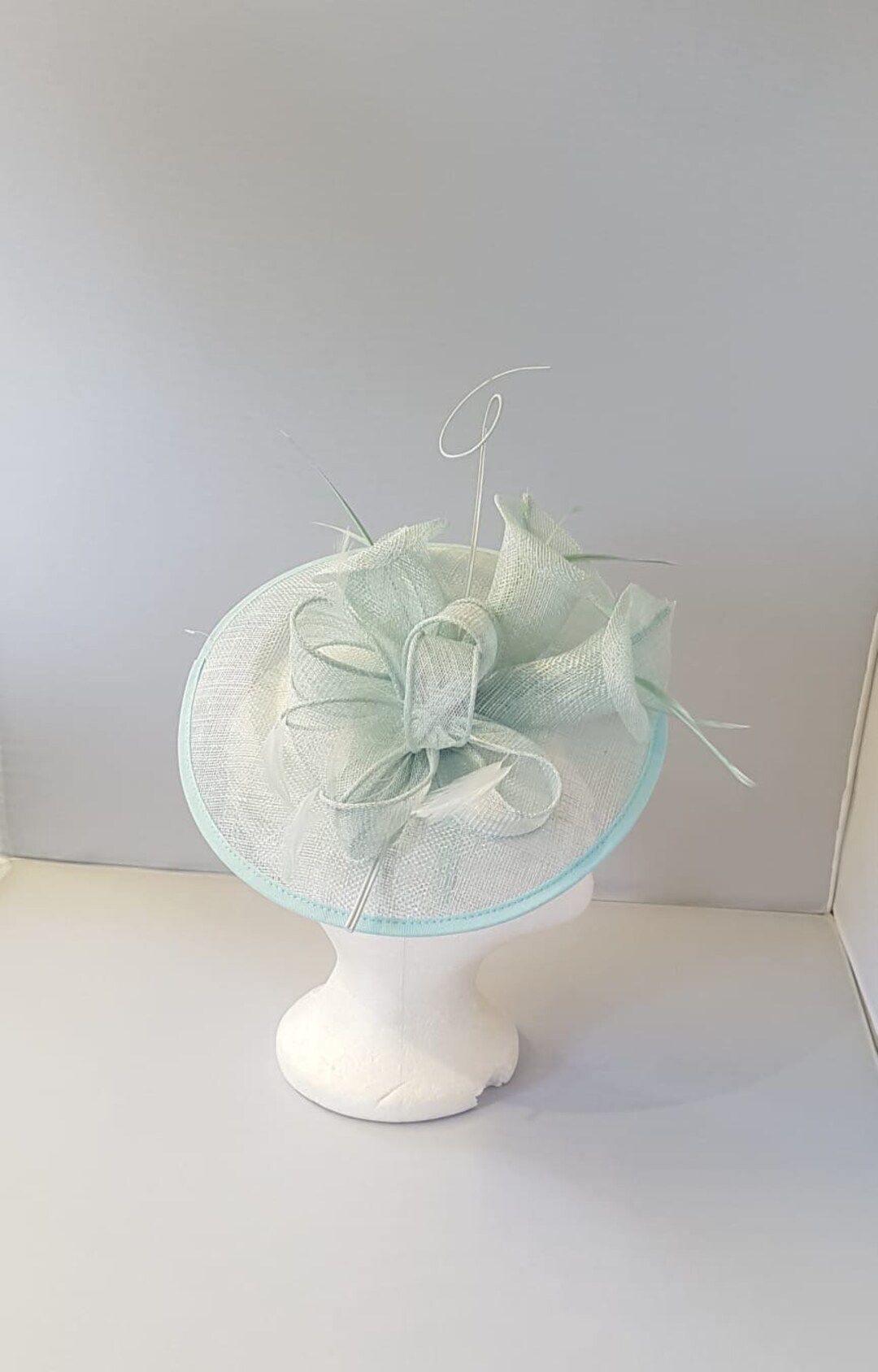 New Aqua Colour Round Fascinator Hatinator With Band & Clip Weddings ...