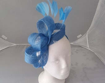 New Dusty Pink Colour Fascinator Hatinator With Headband Weddings Races ...