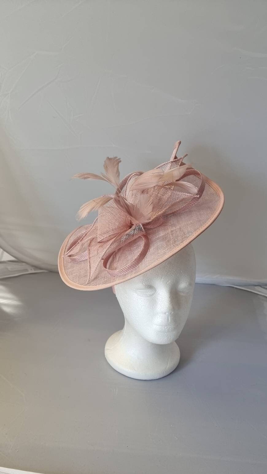 New Blush Pink light Pink pink Fascinator Hatinator With - Etsy UK