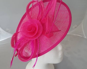 Hot Pink Fascinator | Etsy
