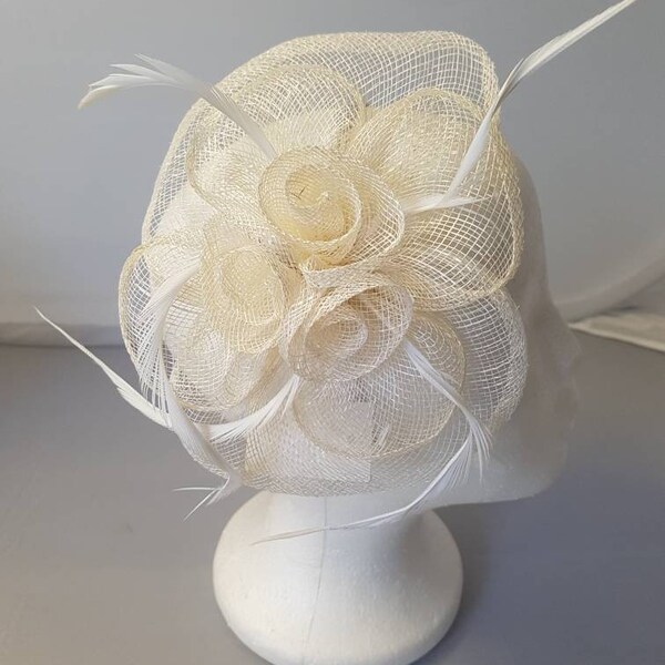 Ivory Fascinator - Etsy