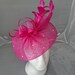 New Hot Pink Fascinator Hatinator With Band & Clip With More - Etsy