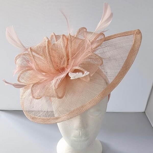 Peach Fascinator - Etsy