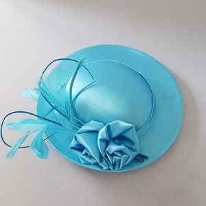 New Sky Blue Colour Stunning Fascinator Hatinator for Wedding Hat on ...