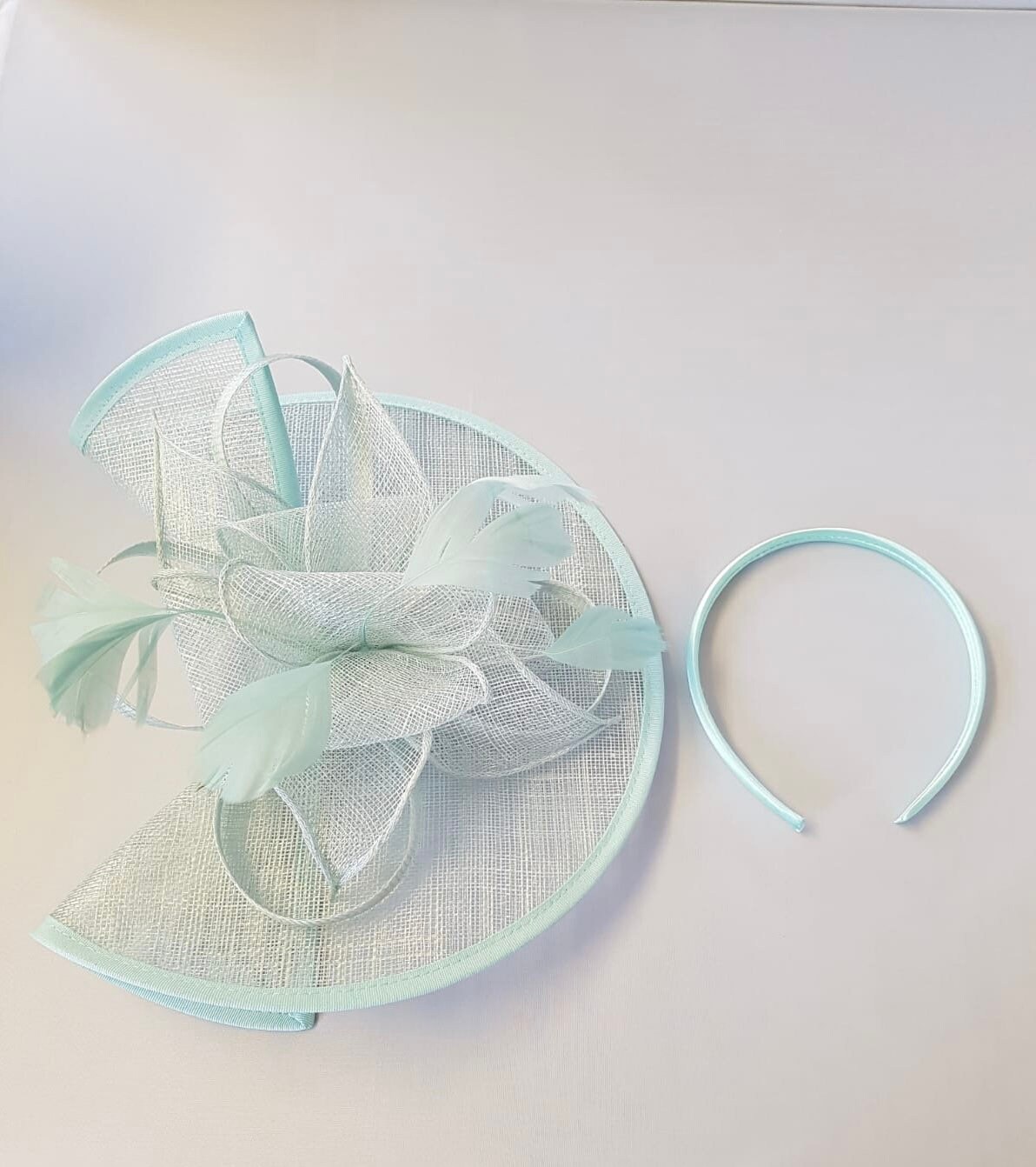 New Aqua Colour Fascinator Hatinator With Band & Clip With More Colors ...