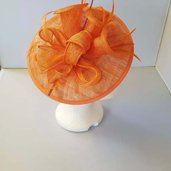 Orange Fascinator - Etsy