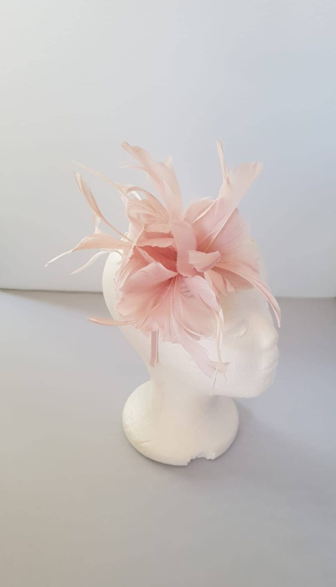 New Blush Pink,light Pink Fascinator Hatinator With Band & Clip With ...