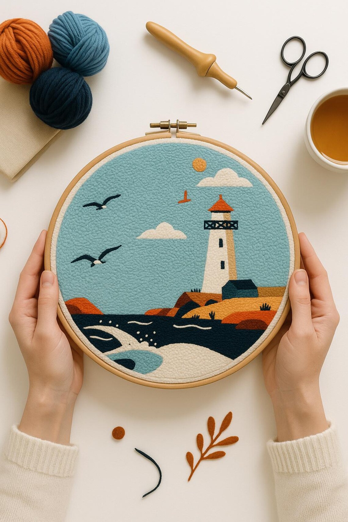 Lighthouse Punch Needle Printable Pattern for Beginners / Instant ...